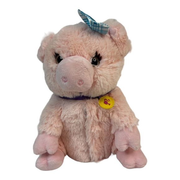 Barbie | Toys | Barbie Pink Pig 8 Plush Blue Bow Sweet Orchard Farm ...